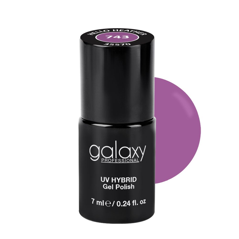 Trajni lak za nokte UV/LED GALAXY Hybrid 7ml Hello Heather S743