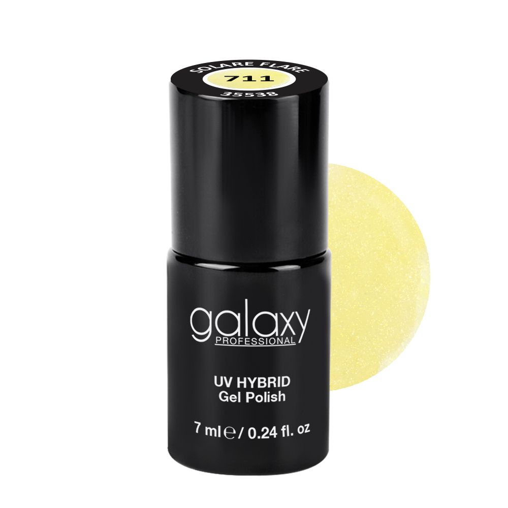 Trajni lak za nokte UV/LED GALAXY Hybrid 7ml Solar Flare S711