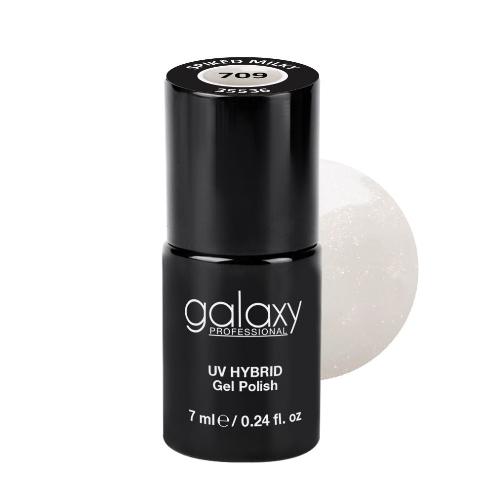 Trajni lak za nokte UV/LED GALAXY Hybrid 7ml Spiked Milk-Y S709