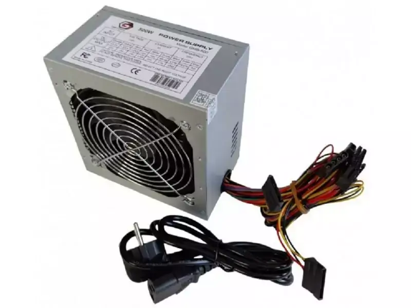 GEMBIRD GMB-500-12 BEZ KUTIJE NAPAJANJE 500W 12CM FAN, 20+4PIN, 4PIN12V, 2XSATA 2XIDE 4-PIN (1065) 19997