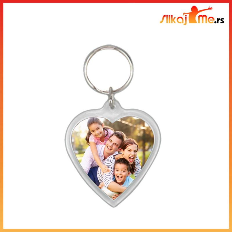 Plastični privezak srce