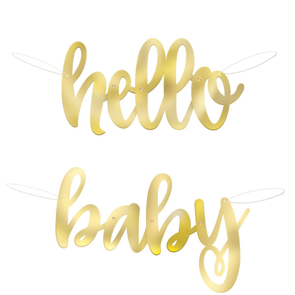 73527U
Banner Hello Baby Gold Baby Shower