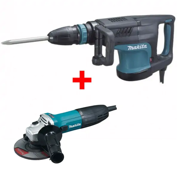 Makita štemarica HM1203C + brusilica GA5030