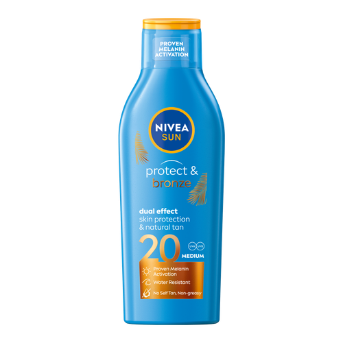 NIVEA SUN protect & bronze losion za sunčanje SPF 20 200 ml