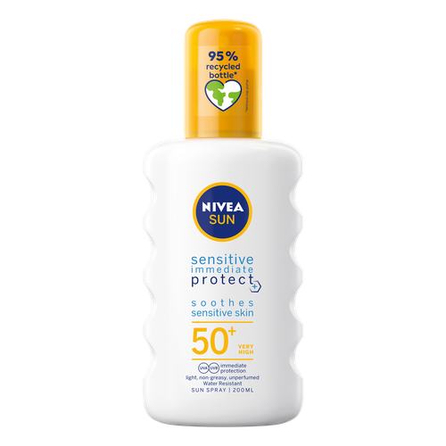 NIVEA SUN sens. immediate protect umirujući sprej SPF 50+ 200 ml