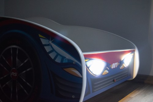Serija Racing Car – Krevet Police sa LED svetlima 160×80