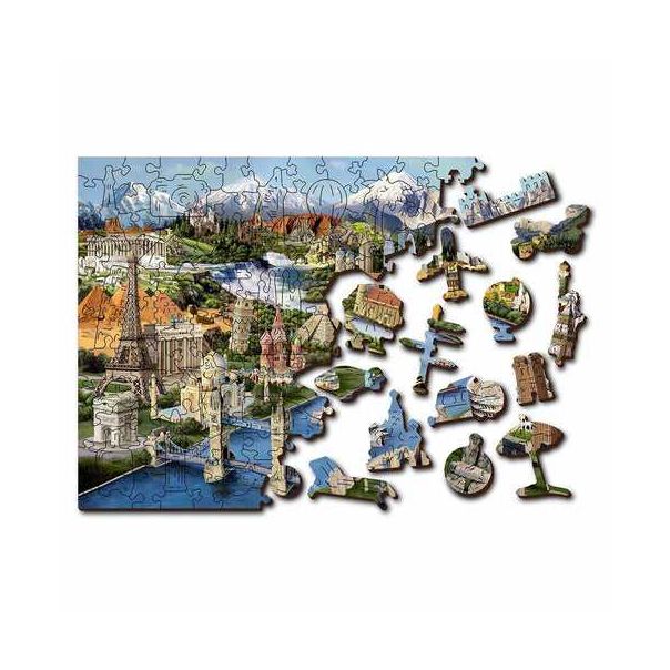 WOODEN CITY Drvene puzzle - Znamenitosti L