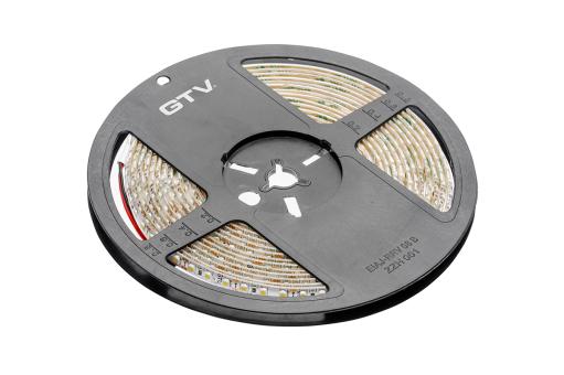 GTV Flash LED traka 3528, toplo bela, 24W 8mm, 5m, 12V IP20, LD-3528-600-65-CB