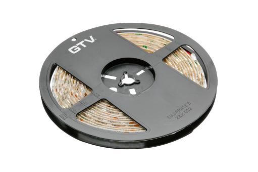 GTV LED traka Flash 5050, 300 LED dioda, hladna bela, vodootporna, 72W,10mm, rolna 5m,12V, IP 65., LD-5050-300-65-ZB