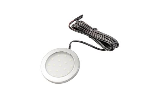 GTV Srebrna LED lampa 12V DC, 1,5W, 16 SMD3528, hladno bela, 2m kabl sa miniAMP, LD-LU16ZB-53