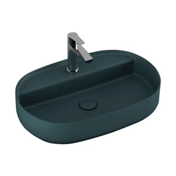 Infinity nadgradni lavabo 60cm petrol green