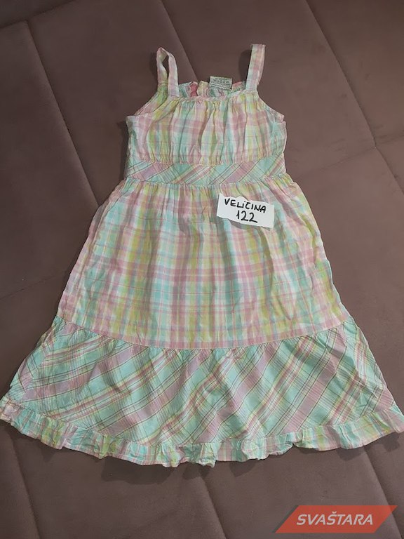 Letnja lepršava haljina za devojčice, veličina 122