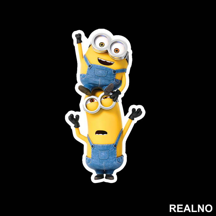 BOB AND KEVIN - MINIONS - NALEPNICA