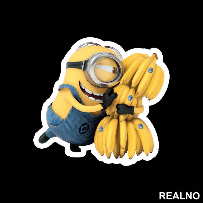 HUG A BANANA - MINIONS - NALEPNICA