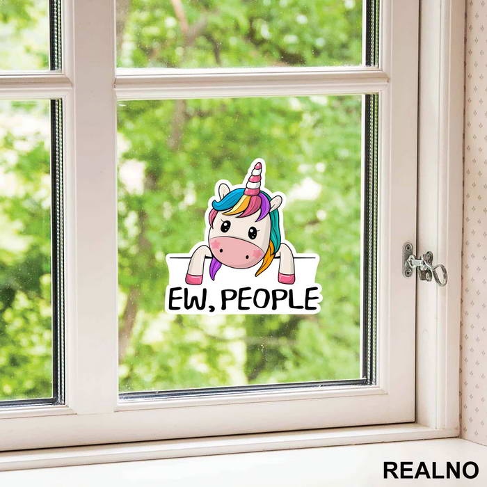 EW PEOPLE - UNICORN - JEDNOROG - NALEPNICA
