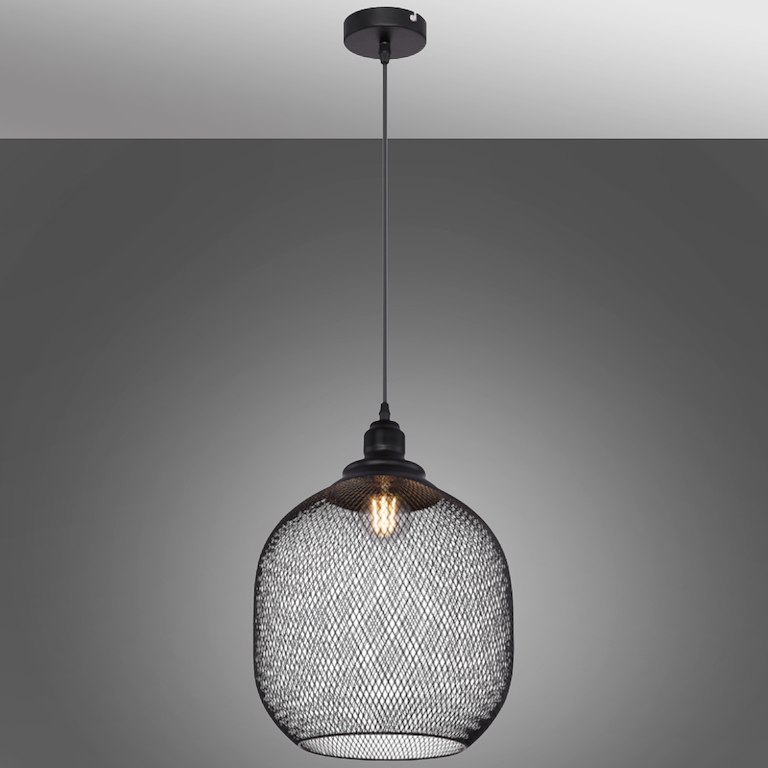 Viseca lampa Anya 30cm crna