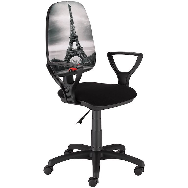 Esther kancelarijska stolica 68x68x98,5-116,5 cm crna / Pariz