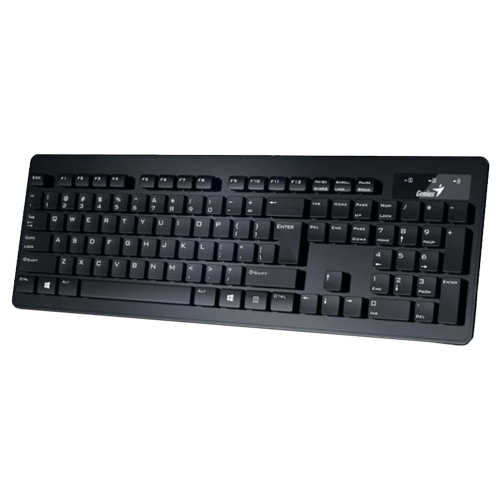 GENIUS Žična tastatura SlimStar 126 (Crna) USB, Membranski tasteri, SRB (YU)