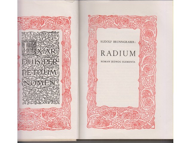 RADIUM / RUDOLF BRUNNGRABER + pečat ex libris