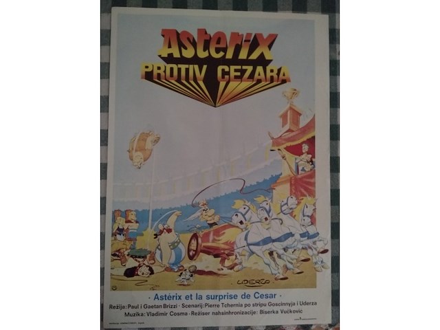 plakat ASTERIX PROTIV CEZARA
