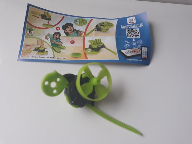 Kinder surprise vrtuljak zeleni SE108