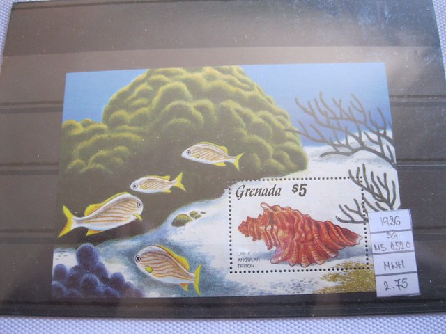 Blok MNH, 1986., Grenada, Fauna