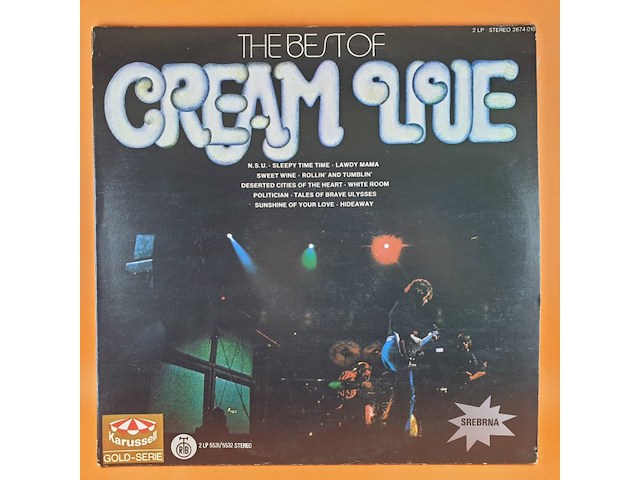 Cream (2) ‎– The Best Of Cream Live, 2xLP