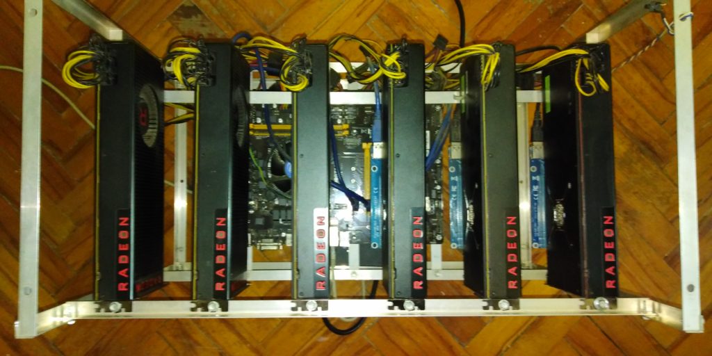 Mining Rig 6x Vega 56 – 312Mhs