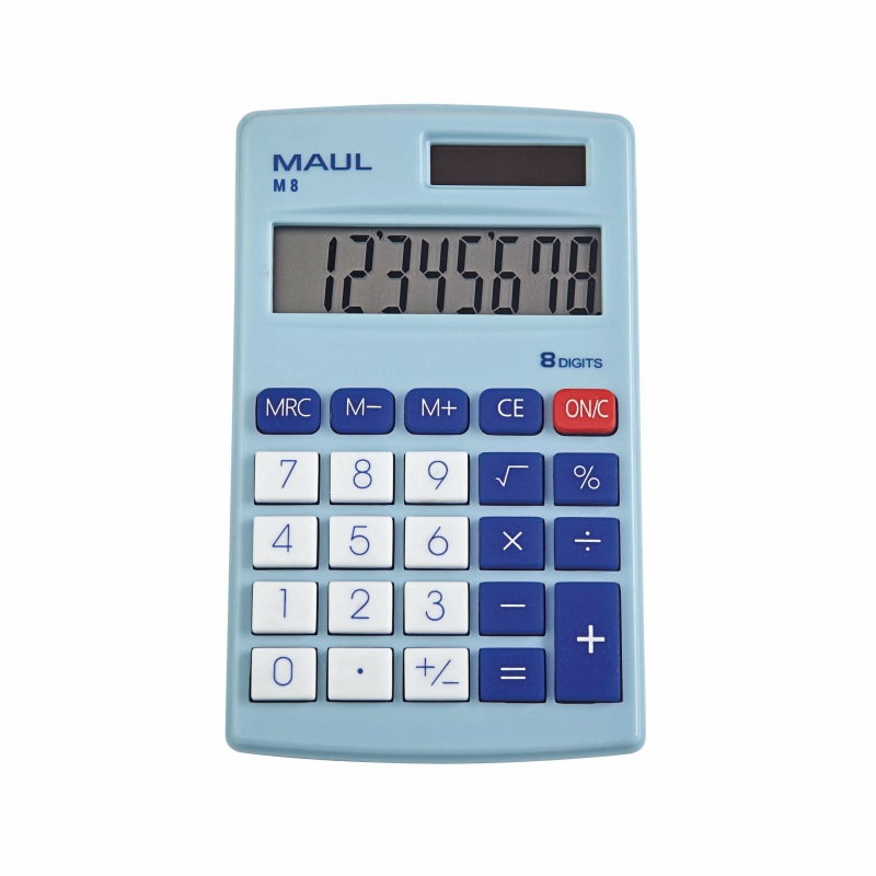 Džepni kalkulator MAUL M 8, 8 cifara MAUL svetlo plava