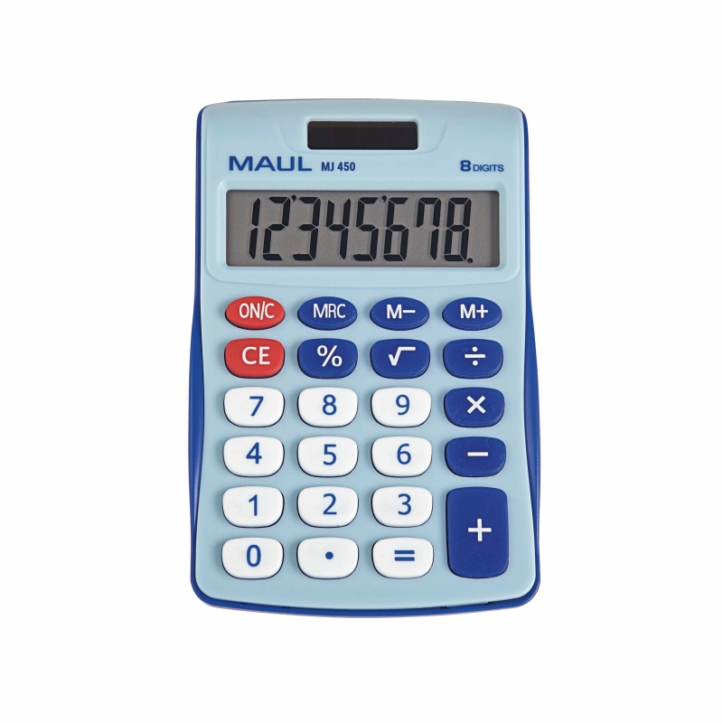 Stoni kalkulator MAUL MJ 450 junior, 8 cifara MAUL svetlo plava