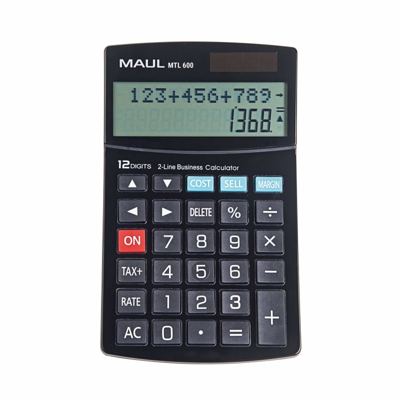 Stoni poslovni kalkulator MAUL MTL 600, 12 cifara MAUL crna