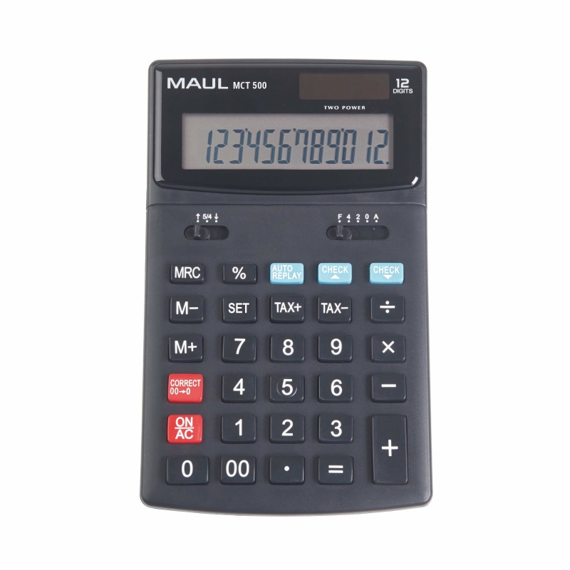Stoni poslovni kalkulator MAUL MCT 500, 12 cifara MAUL crna