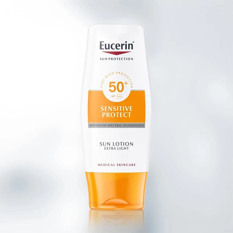 Eucerin izrazito lagani losion za zaštitu osetljive kože od sunca SPF 50+