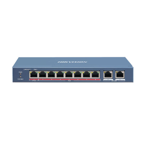 DS-3E0310HP-E Hikvision 8-portni PoE Switch