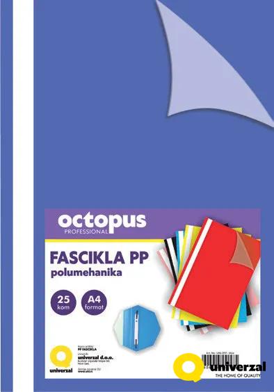 FASCIKLA A4 POLUMEHANIKA 25/1 PLAVA SVETLO OCTOPUS UNL-0511