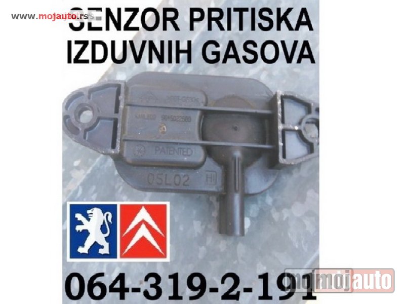 SENZOR PRITISKA IZDUVNIH GASOVA Pežo Peugeot Citroen