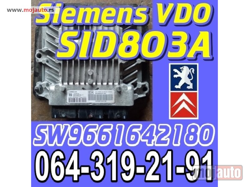 KOMPJUTER Siemens VDO SID803A Pežo Peugeot Citroen SW9661642180