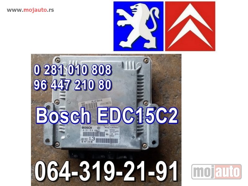 KOMPJUTER Bosch EDC15C2 Pežo 0 281 010 808 Peugeot Citroen 96 447 210 80