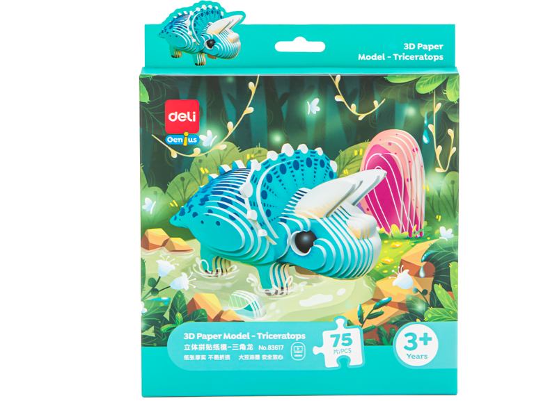 PUZZLE - SLAGALICA
DELI 3D -Triceratops
75 delova 83617