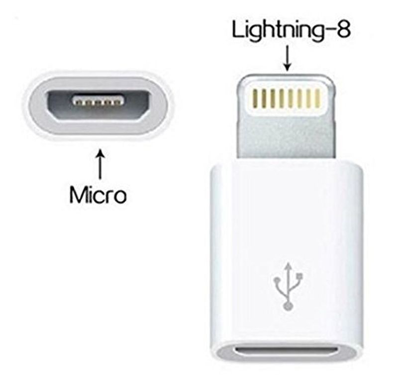 Adapter micro USB na iPhone 5, iPhone 6, lightning