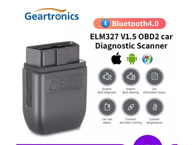 ELM327 V1.5 OBD2 Bluetooth Dijagnostika za IOS Android