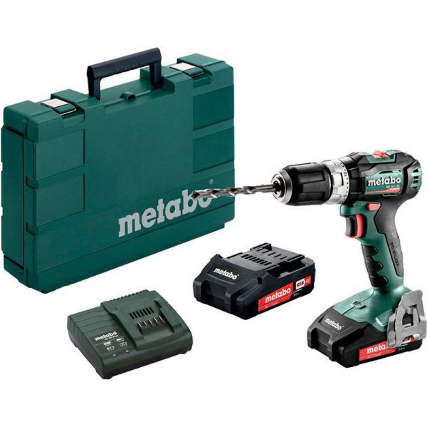 METABO® Aku. zavrtač/bušilica SB 18 L BL (2×2.0Ah Li-Power), bez četkica