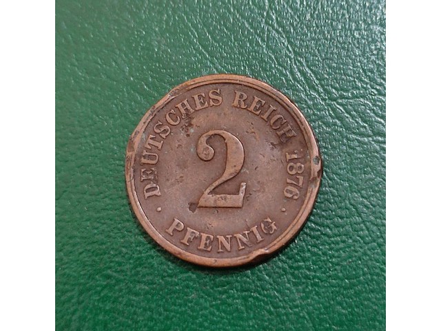 2 PFENNIG 1876 F