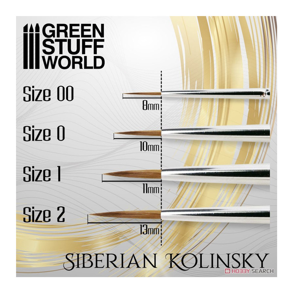 Siberian Kolinsky Brush size 00 - GOLD SERIE