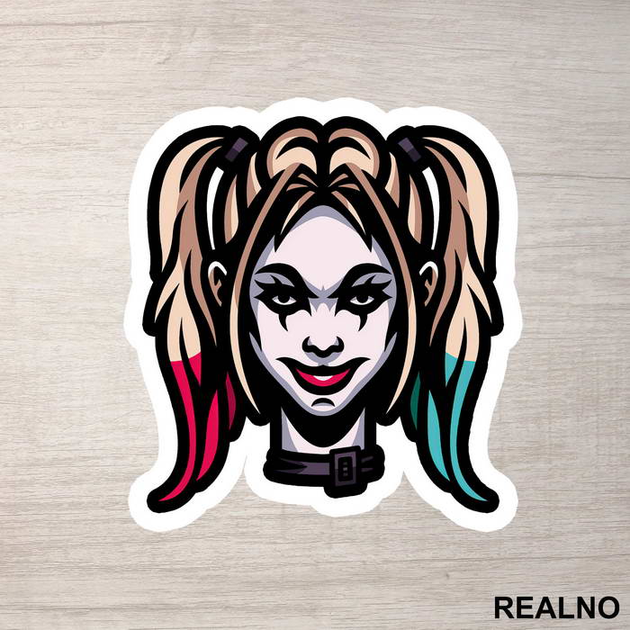 DRIPPING PORTRAIT - HARLEY QUINN - NALEPNICA