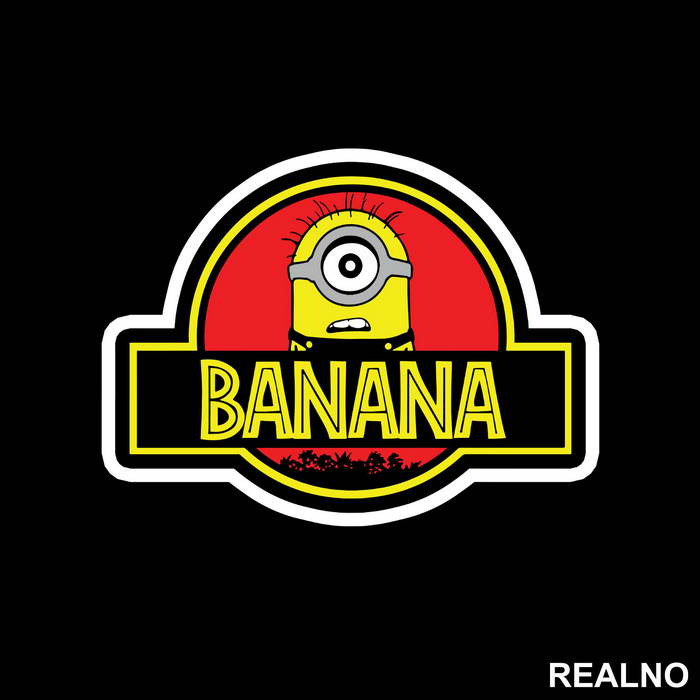 BANANA WORLD - MINIONS - NALEPNICA