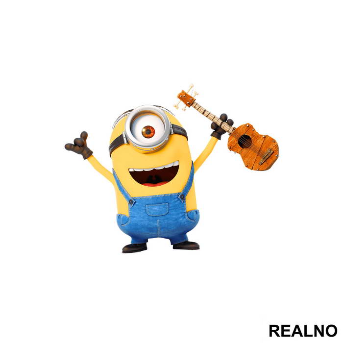 STUART AND GUITAR - MINIONS - NALEPNICA