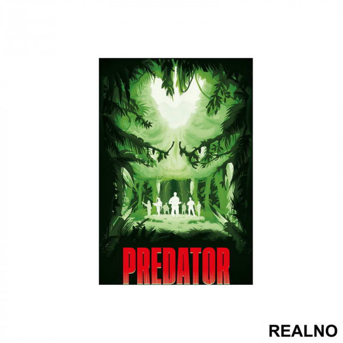 GREEN JUNGLE - PREDATOR - NALEPNICA