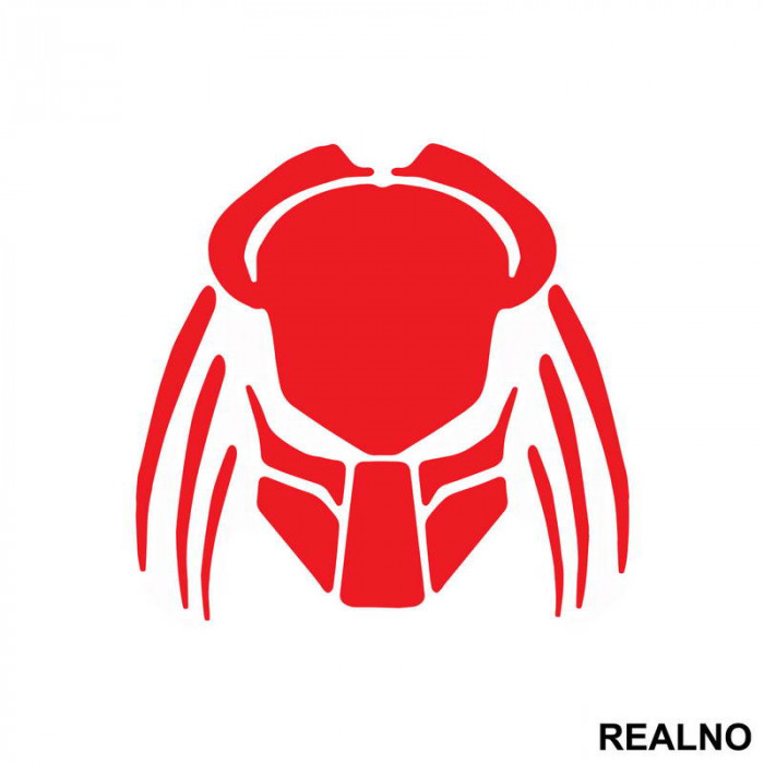 RED OUTLINE - PREDATOR - NALEPNICA