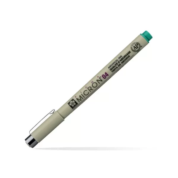 Pigma Micron 04, liner, green, 29, 0.4mm